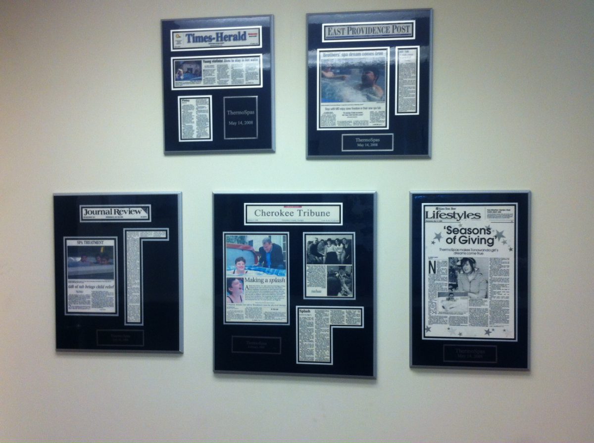 Creating a Wall of Fame with Newspaper Article Mounting | That's Great News
